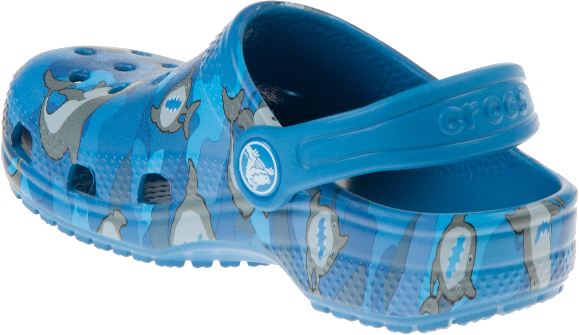 Crocs Classic Shark Clog Prep Blue 206147-4KI - Boys Shoes - Humphries ...