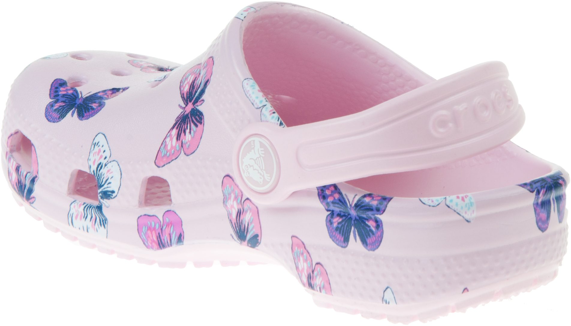 Crocs Classic Butterfly Clog Ballerina Pink 206414-6GD - Girls Sandals ...