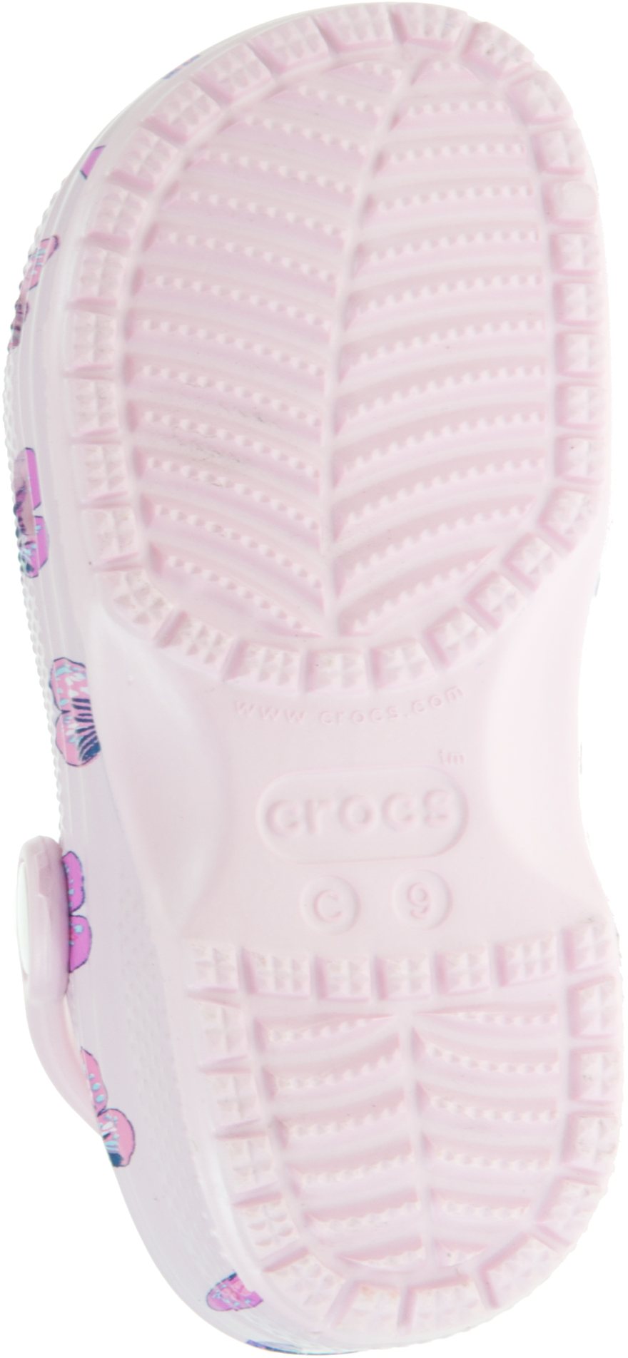 Crocs Classic Butterfly Clog Ballerina Pink 206414-6GD - Girls Sandals ...