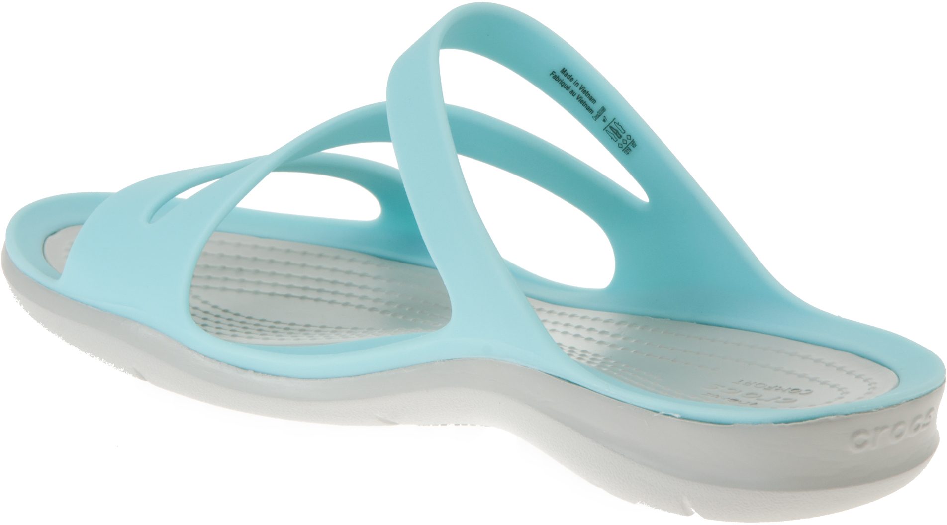 Crocs Womens Swiftwater Sandal Ice Blue 203998-4CV - Mule Sandals ...