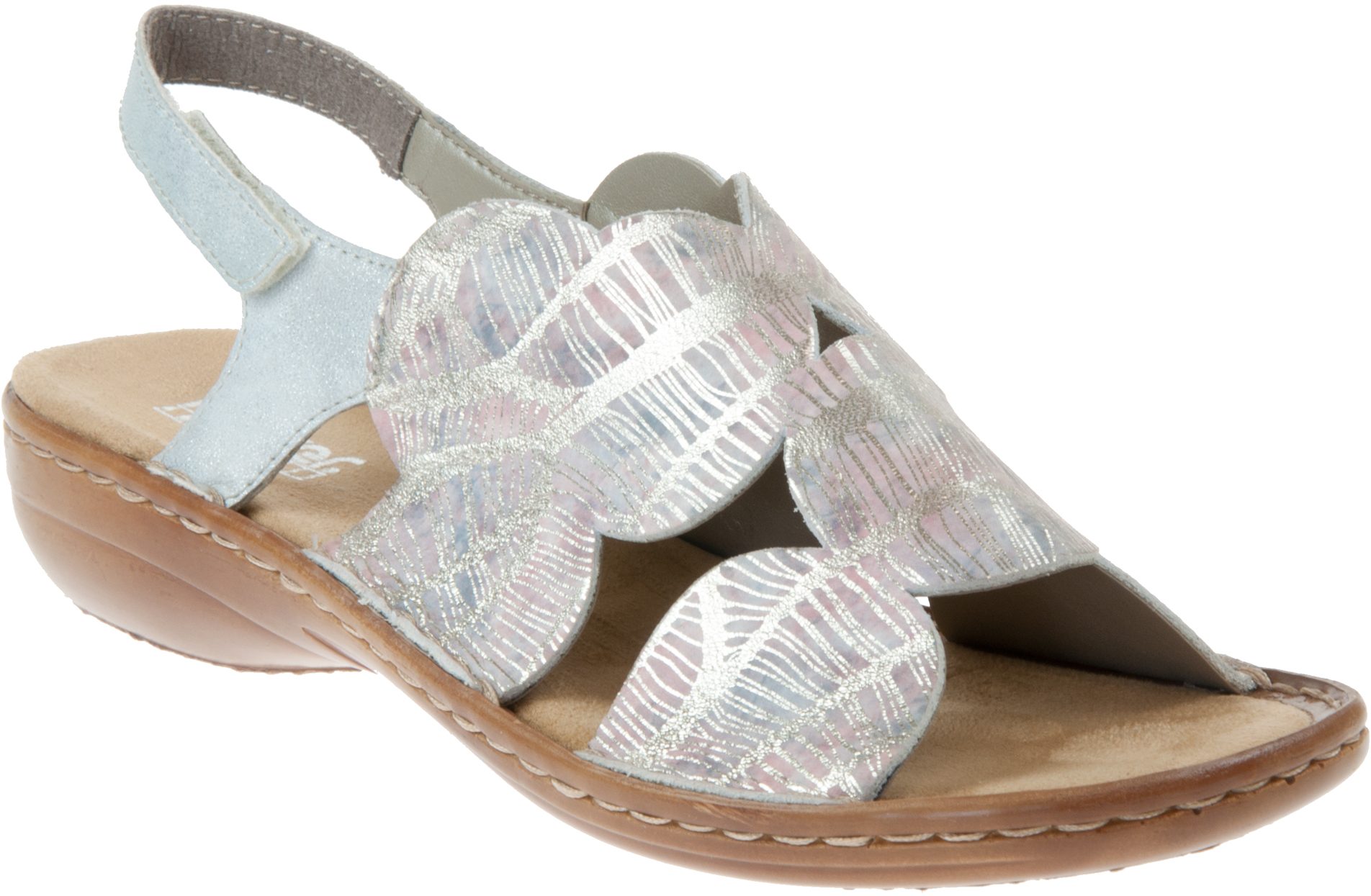 Rieker Regina Sling Ice Multi 60819-90 - Full Sandals - Humphries Shoes