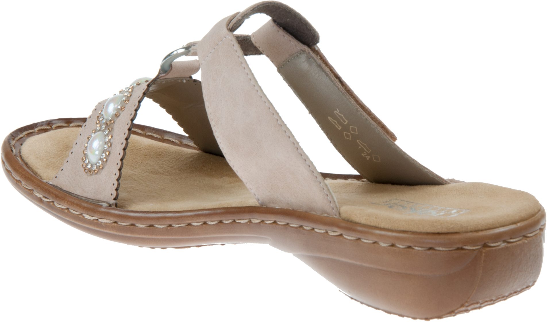 Rieker Regina Slip Rosa 608A3-31 - Mule Sandals - Humphries Shoes