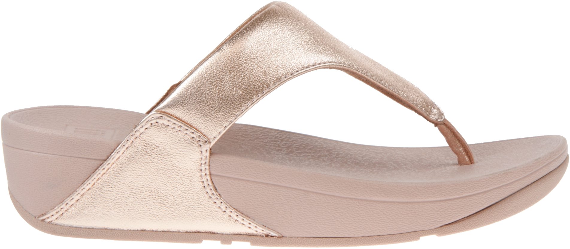 FitFlop Lulu Leather Rose Gold I88-323 - Toe Post Sandals - Humphries Shoes