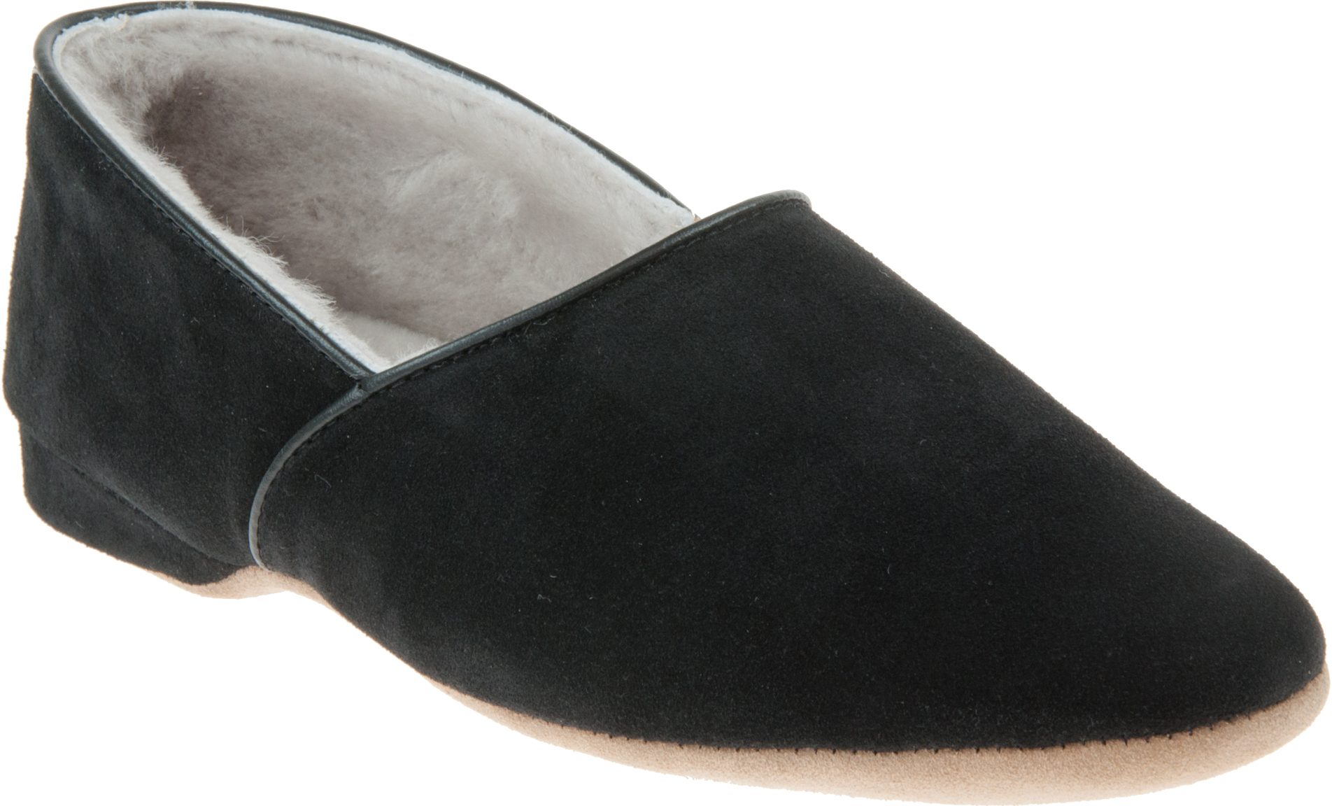 Draper of Glastonbury Anton Black 22618 - Full Slippers - Humphries Shoes