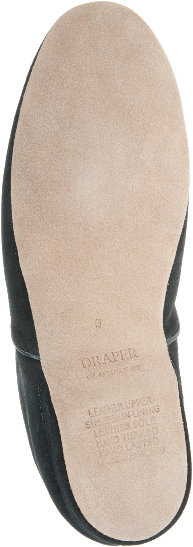 Draper of Glastonbury Anton Black 22618 - Full Slippers - Humphries Shoes