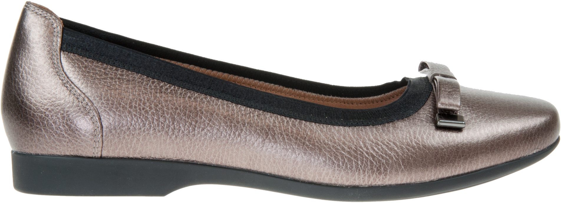 Clarks Un Darcey Bow Pebble Metalic 26151516 - Everyday Shoes ...