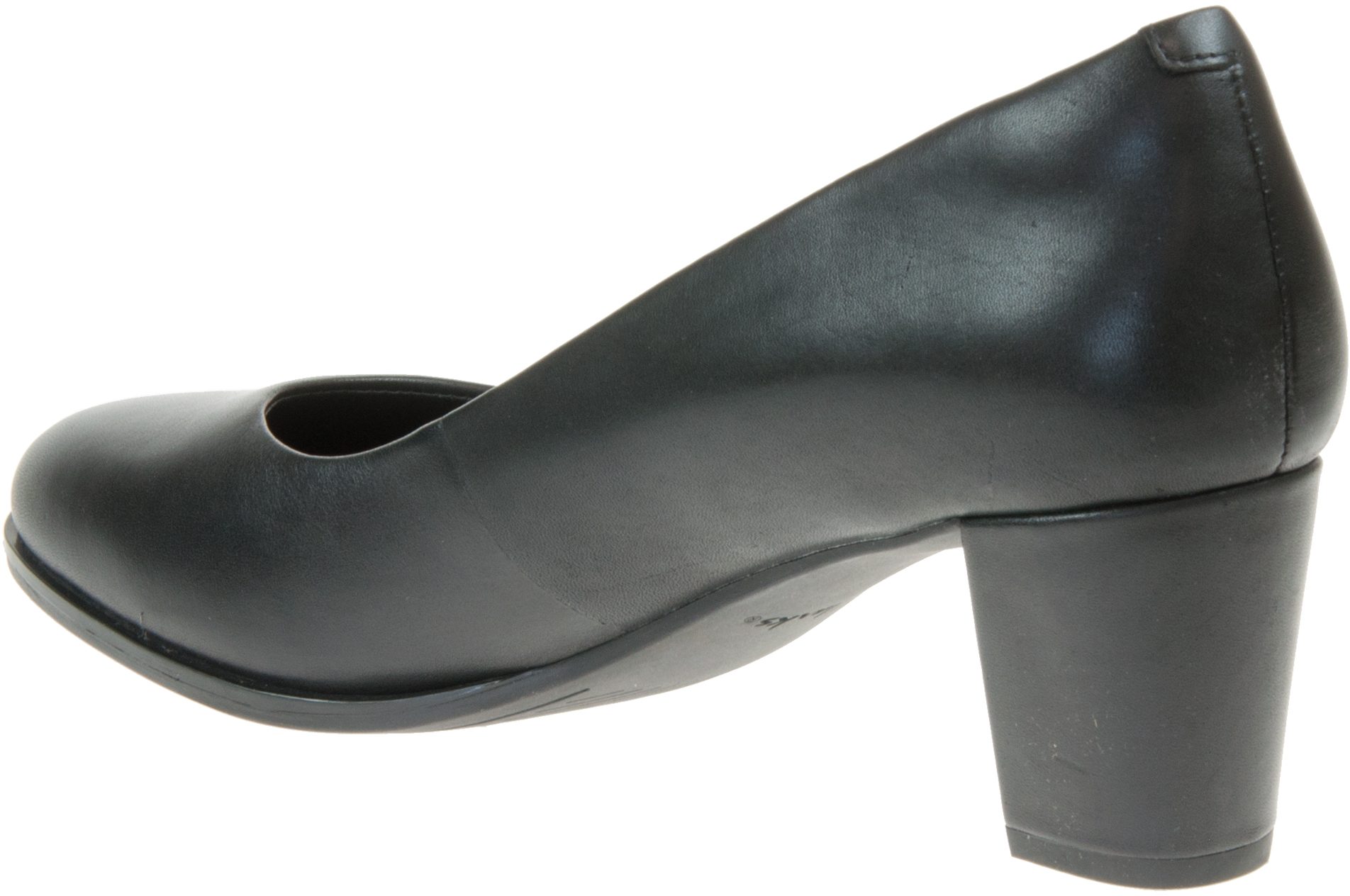 Clarks Kaylin 60 Court 2 Black Leather 26154704 - Court Shoes ...