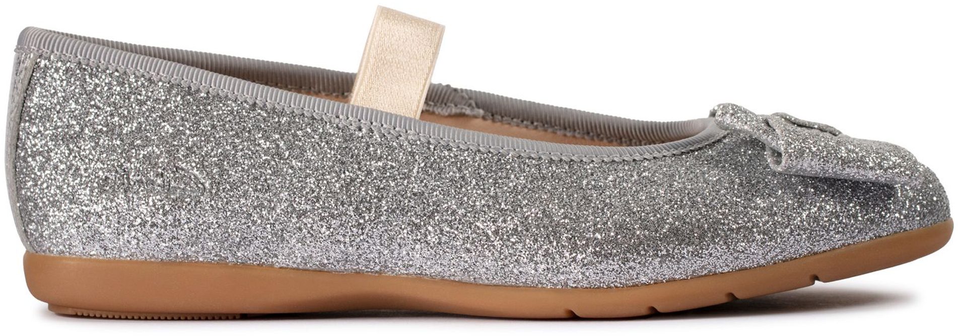 Clarks Dance Bow Kid Silver Leather 26155226 - Girls Shoes - Humphries ...