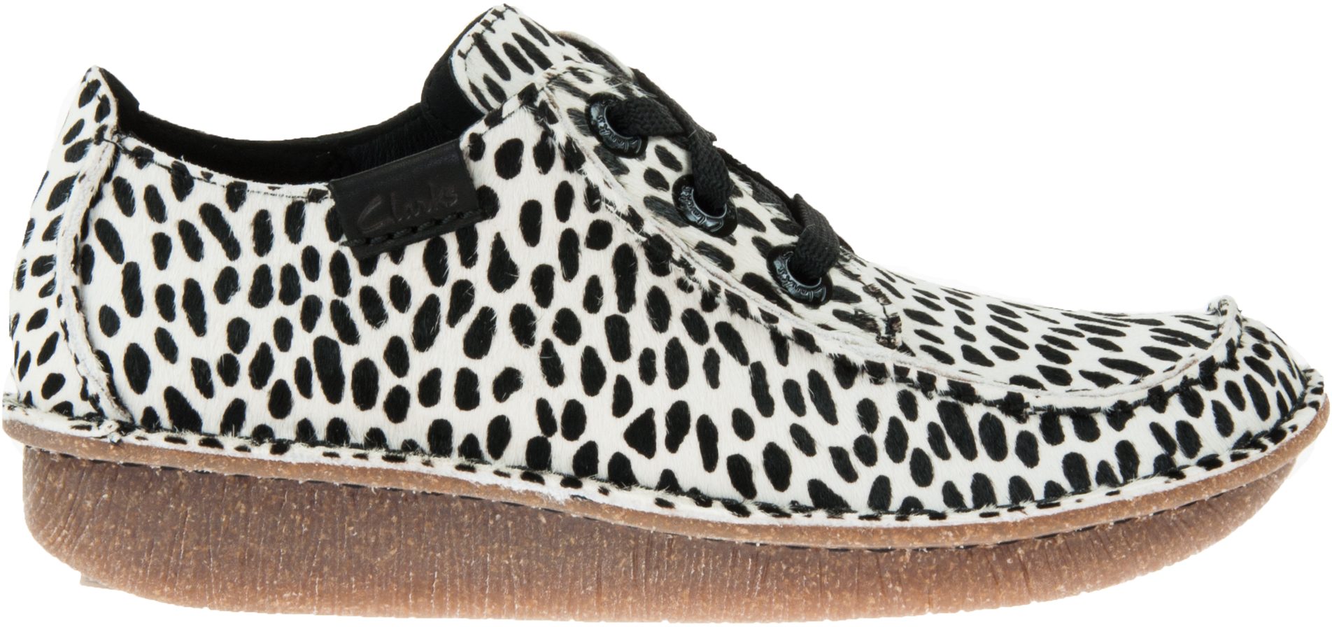 Clarks Funny Dream White / Black Leather 26151083 - Everyday Shoes ...