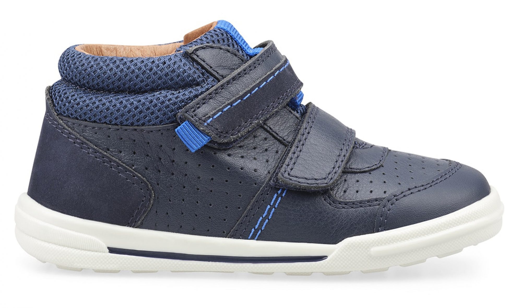 Start-Rite Frisbee Navy Leather 1736_9 - Boys Boots - Humphries Shoes