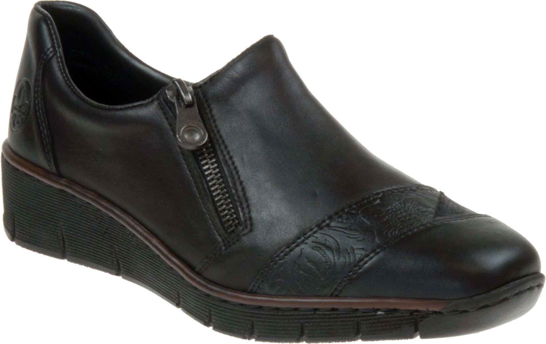 Rieker Doris Zip Black 53761-00 - Everyday Shoes - Humphries Shoes