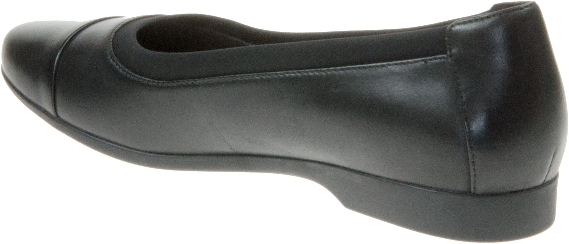 Clarks Un Darcey Cap 2 Black Leather 26155007 - Everyday Shoes ...