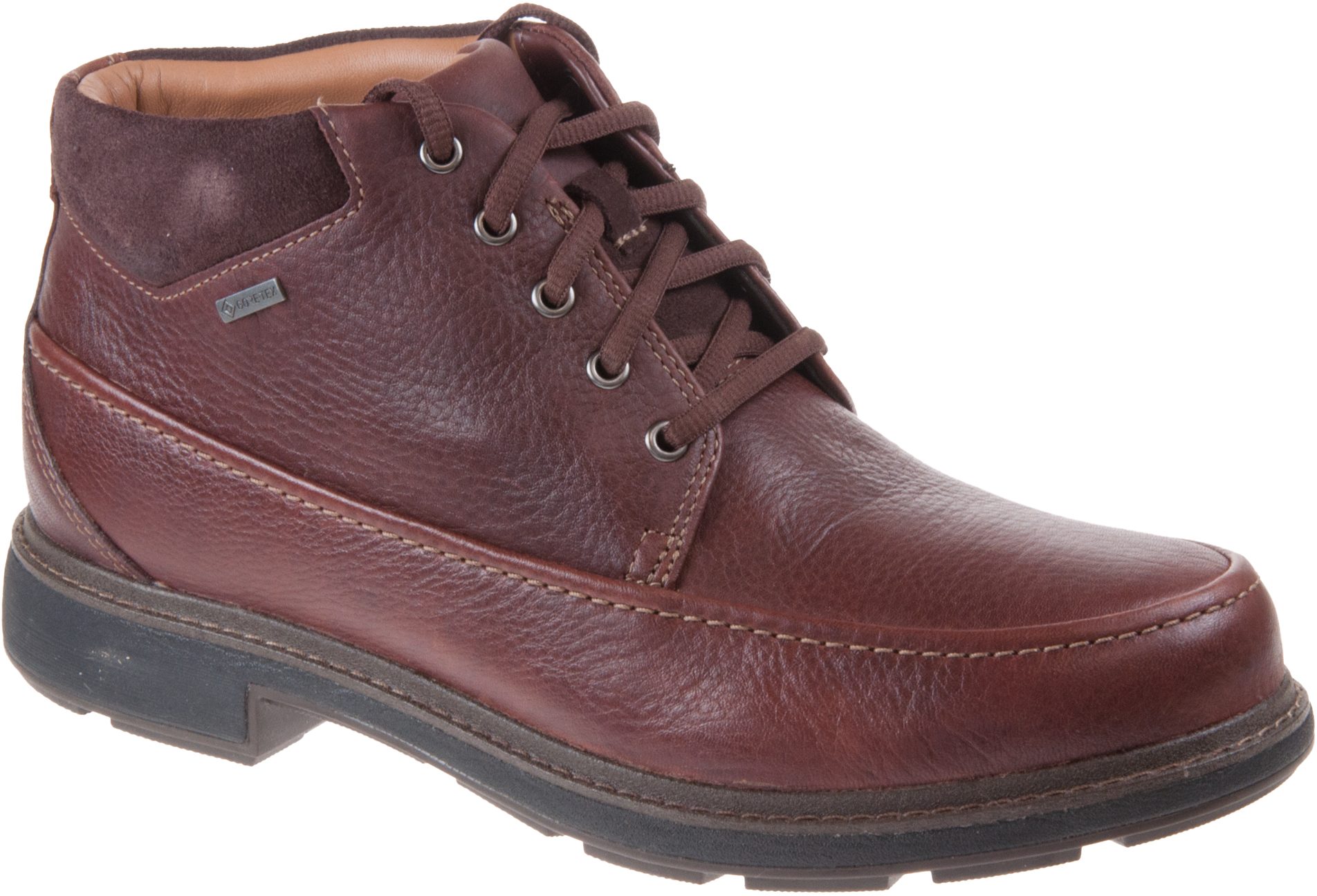 Clarks Un Tread On Gore-Tex 2 Dark Brown Leather 26155145 - Casual ...