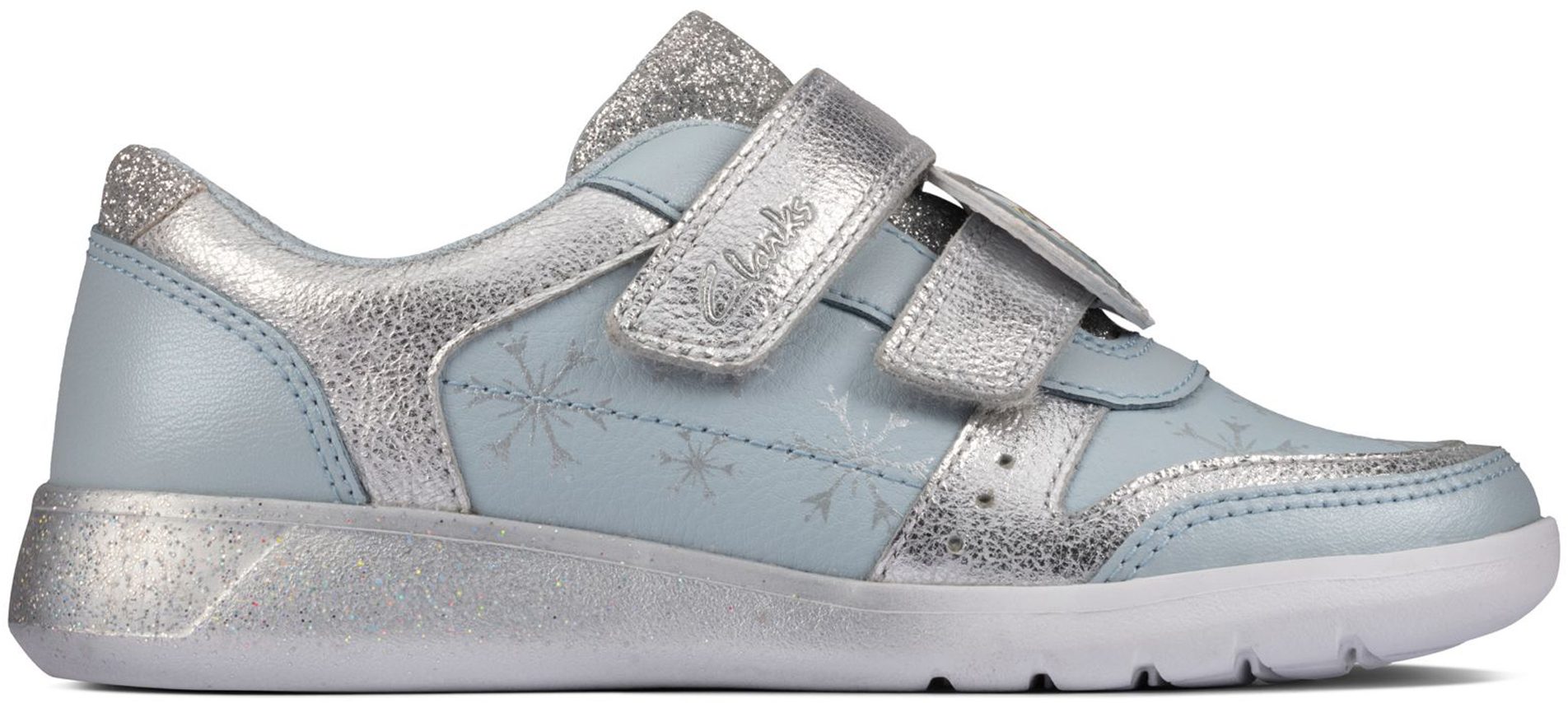 Clarks Scape Ice Kid Light Blue 26152178 - Girls Trainers - Humphries Shoes