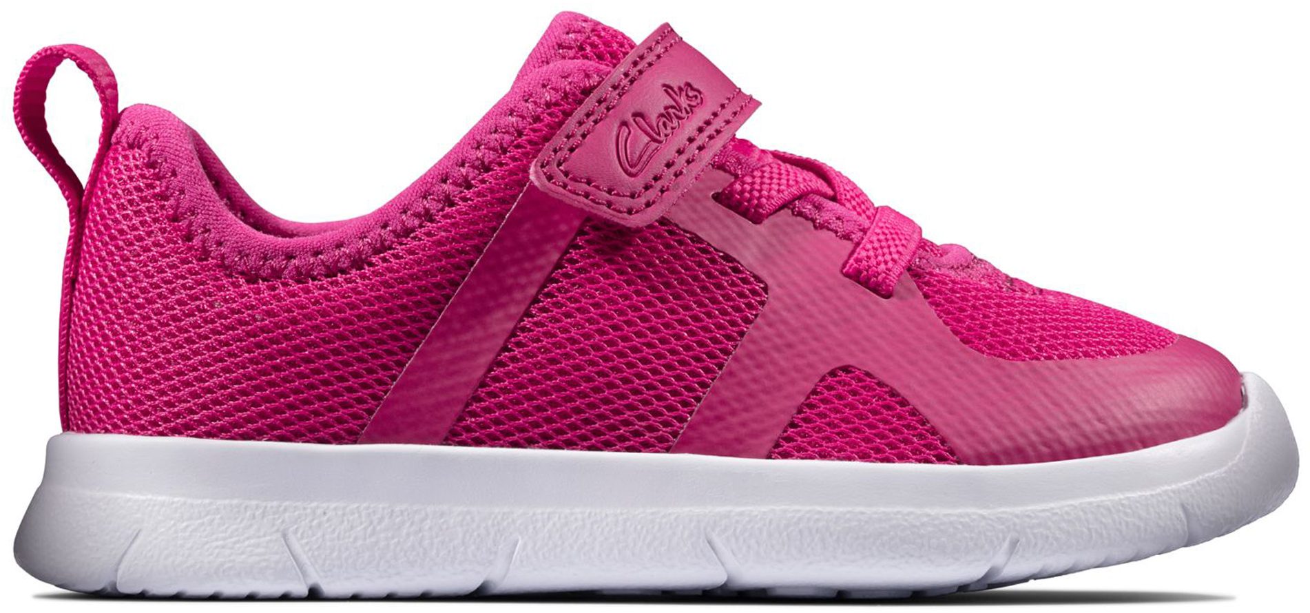 Clarks Ath Flux Toddler Raspberry 26151558 - Girls Trainers - Humphries ...