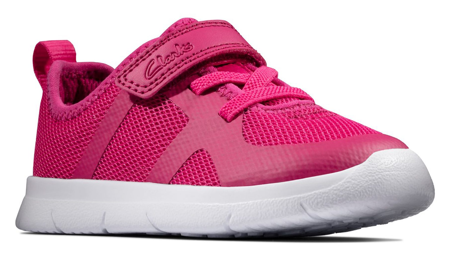 Clarks Ath Flux Toddler Raspberry 26151558 - Girls Trainers - Humphries ...