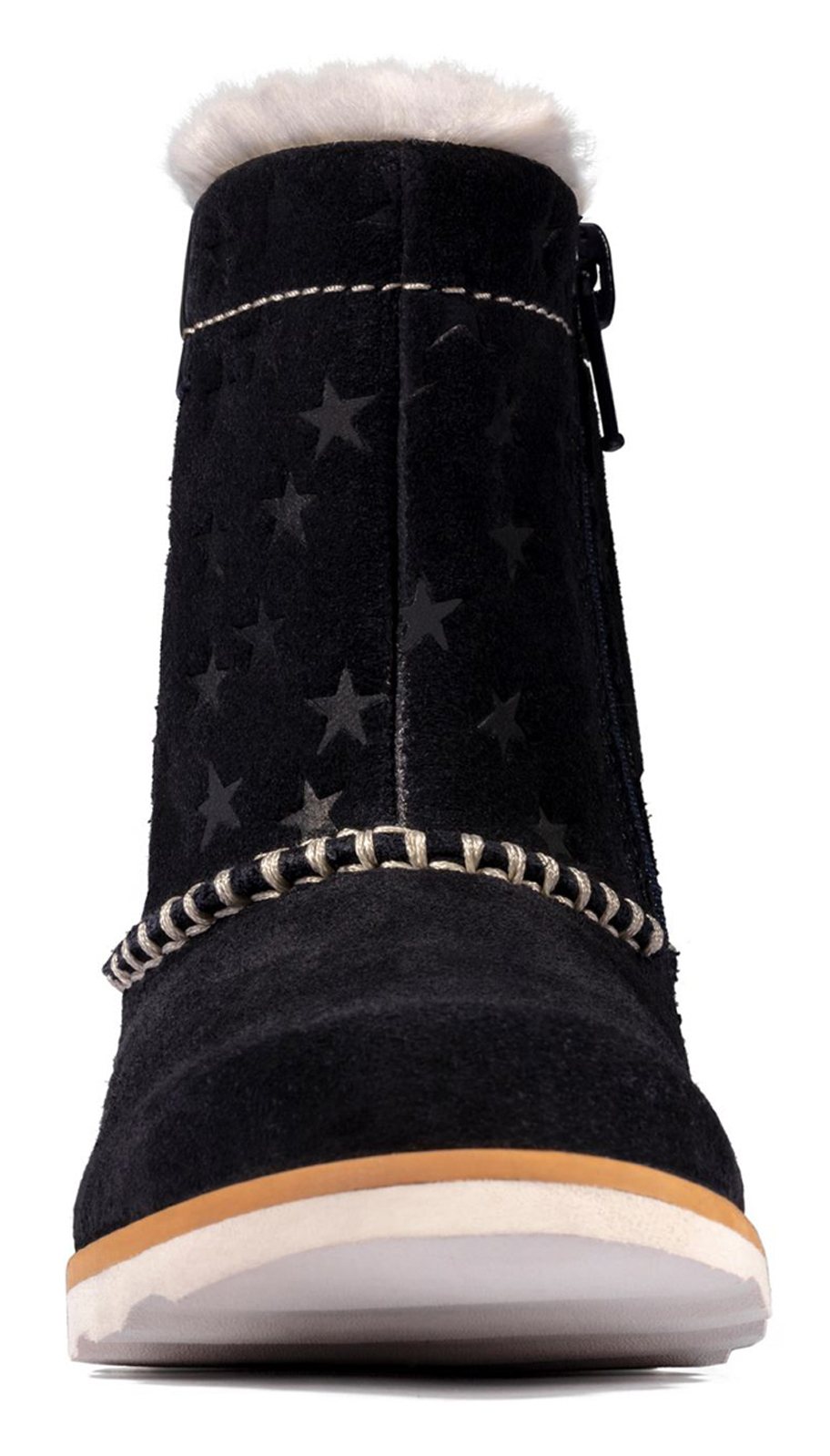 Clarks Crown Piper Toddler Navy Suede 26151578 - Girls Boots ...