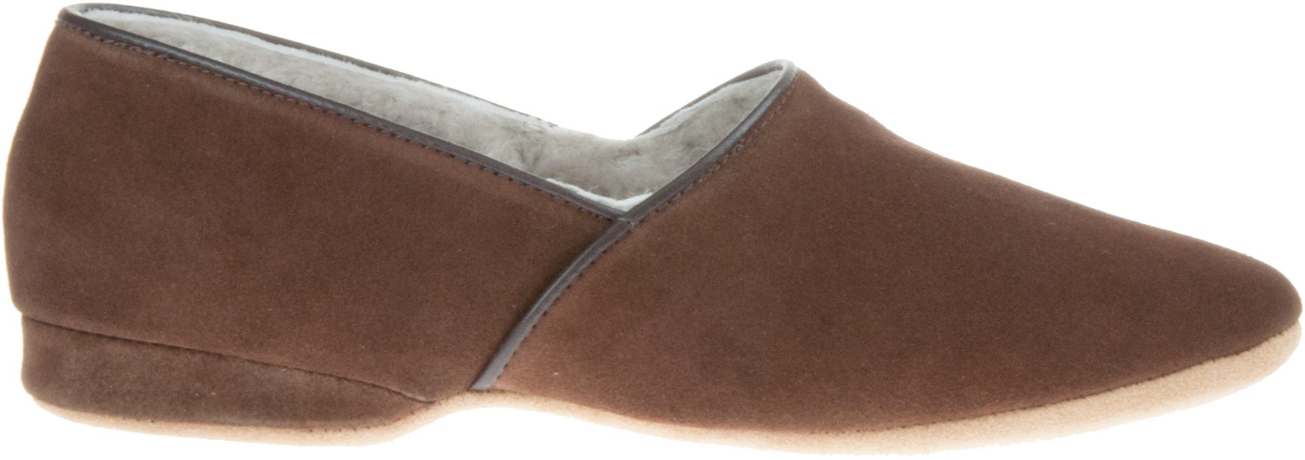 Draper of Glastonbury Anton Brown Suede 22618 - Full Slippers ...