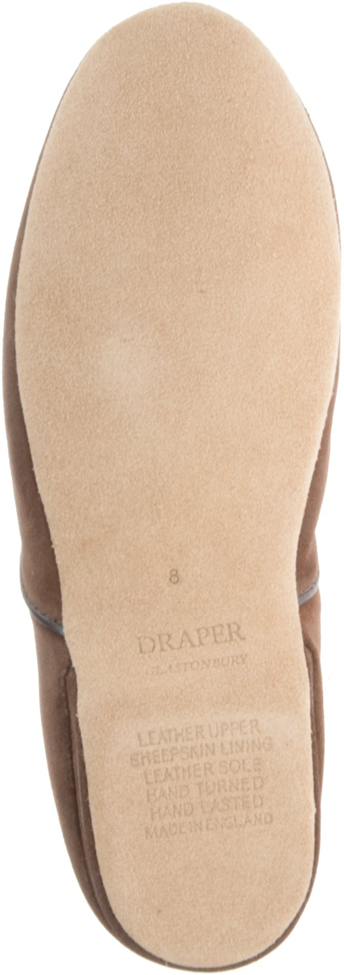 Draper of Glastonbury Anton Brown Suede 22618 - Full Slippers ...