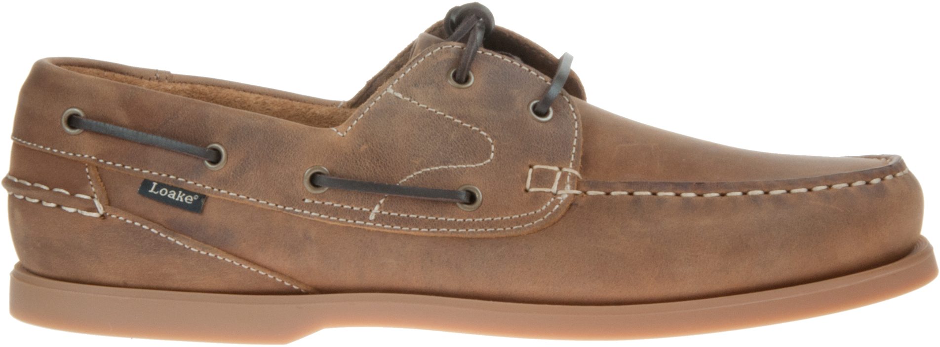 Loake Lymington Brown Oiled Nubuck Leather - Boat Shoes - Humphries Shoes