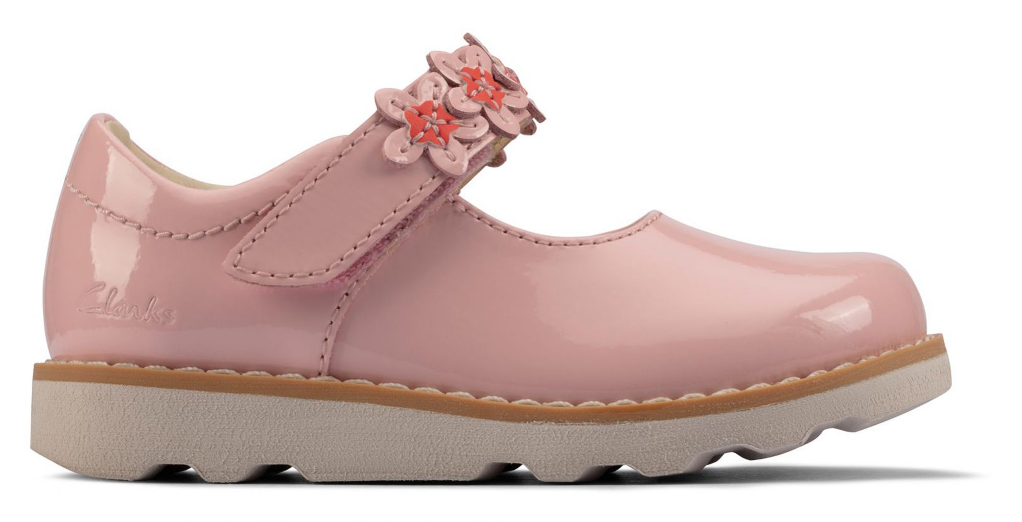 Clarks Crown Petal Toddler Light Pink Leather 26157638 - Girls Shoes ...
