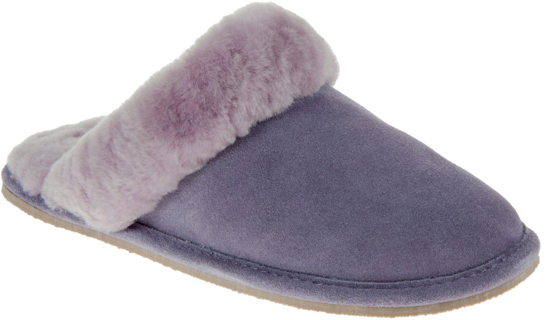 Draper of Glastonbury Lilly Lilac Suede 22696 - Mule Slippers ...