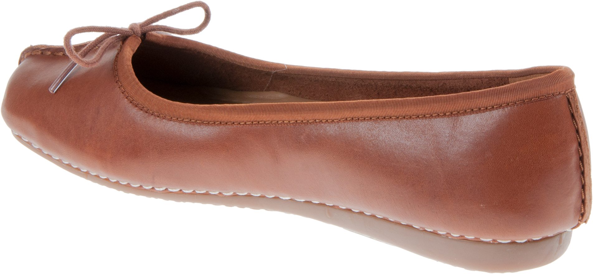 Clarks Freckle Ice Dark Tan 20352930 - Ballerina Shoes - Humphries Shoes