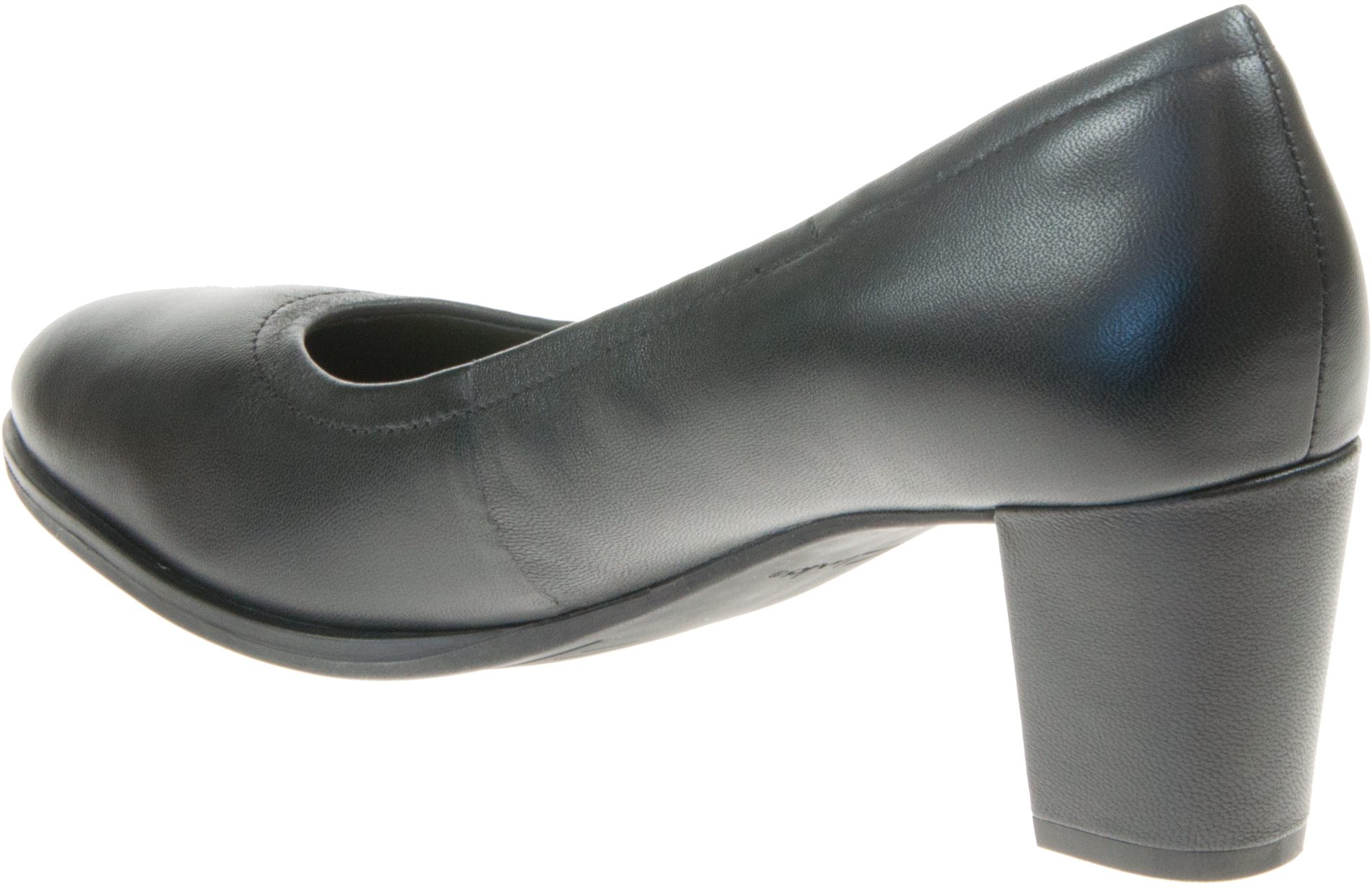 Clarks Kaylin 60 Flex Black Leather 26157408 - Court Shoes - Humphries ...