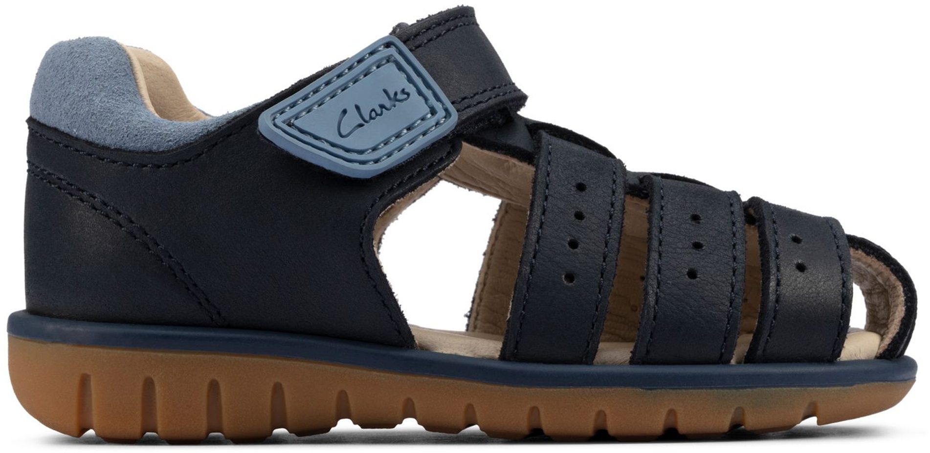 Clarks Roam Bay Toddler Navy Leather 26158036 - First Walkers ...