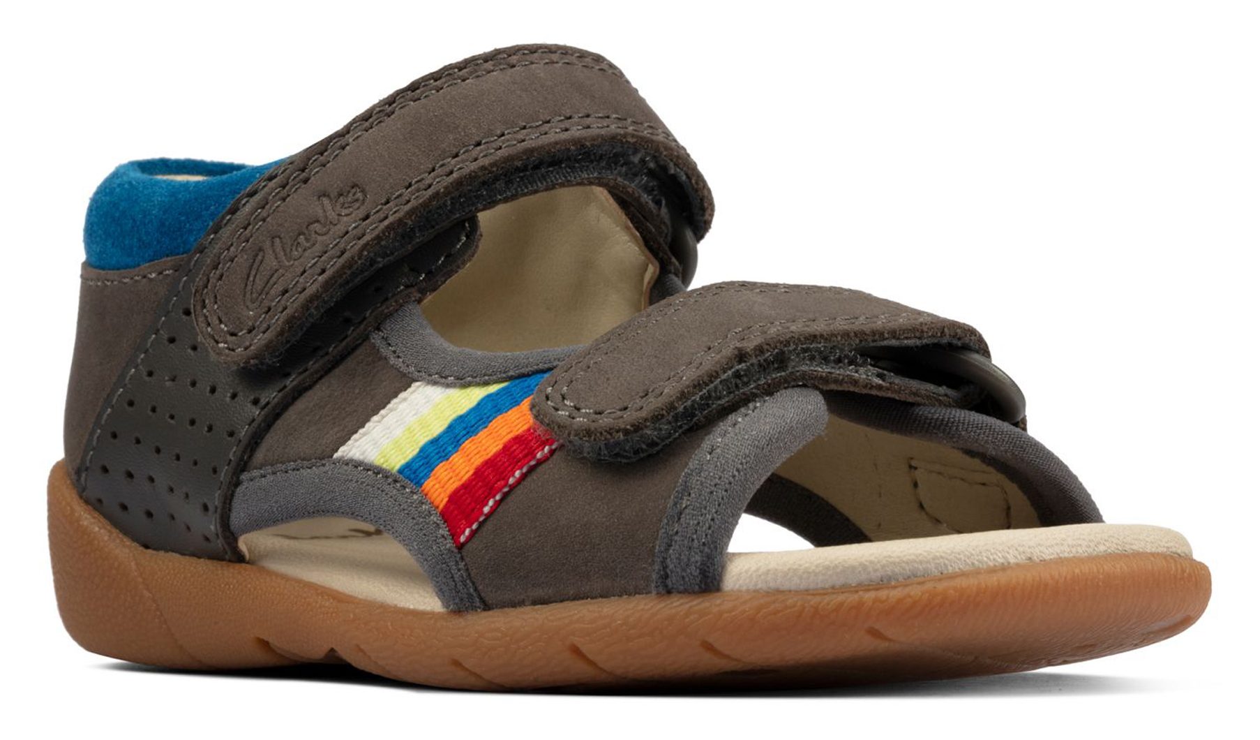 Clarks Zora Spirit Toddler Grey Leather 26156361 - First Walkers ...