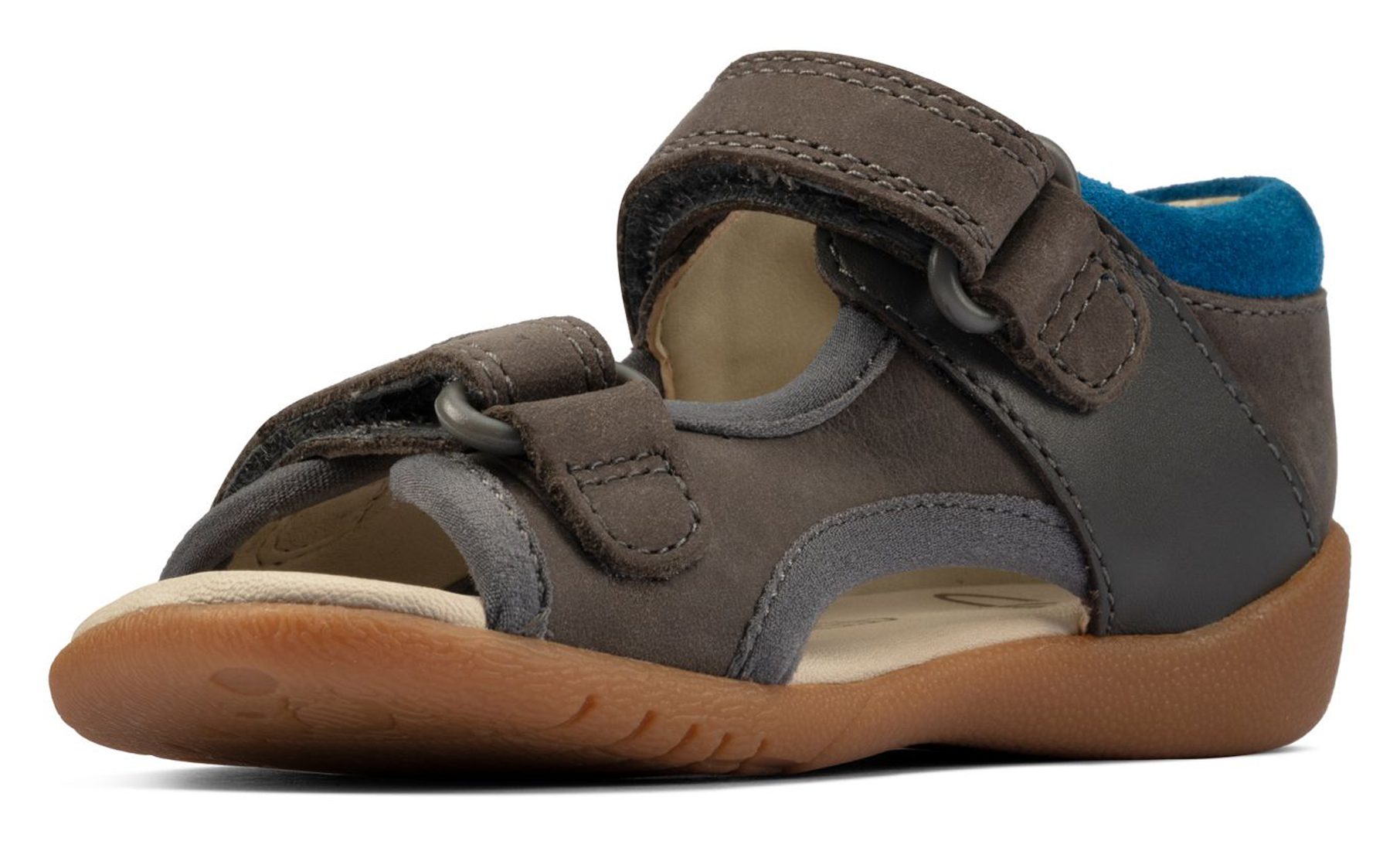 Clarks Zora Spirit Toddler Grey Leather 26156361 - First Walkers ...