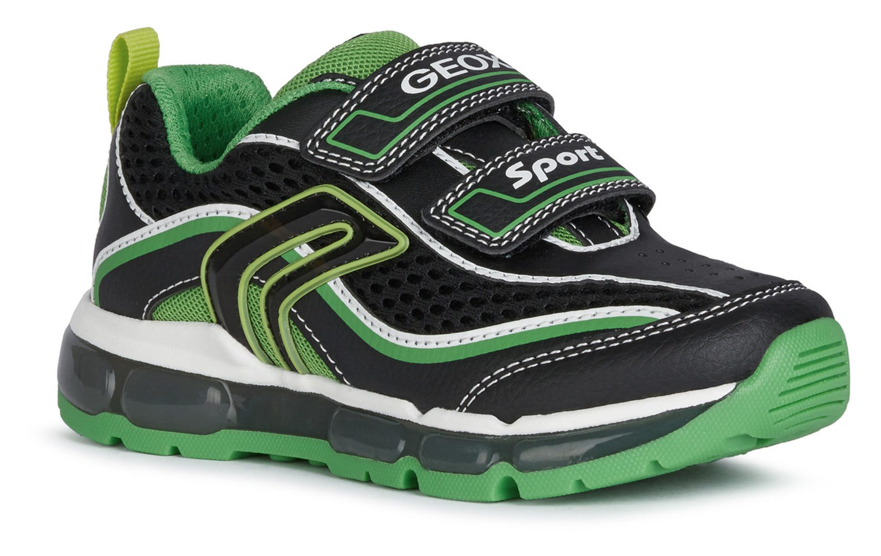 Geox JR Android Black / Green J0244C 014BU C0016 - Boys Trainers ...