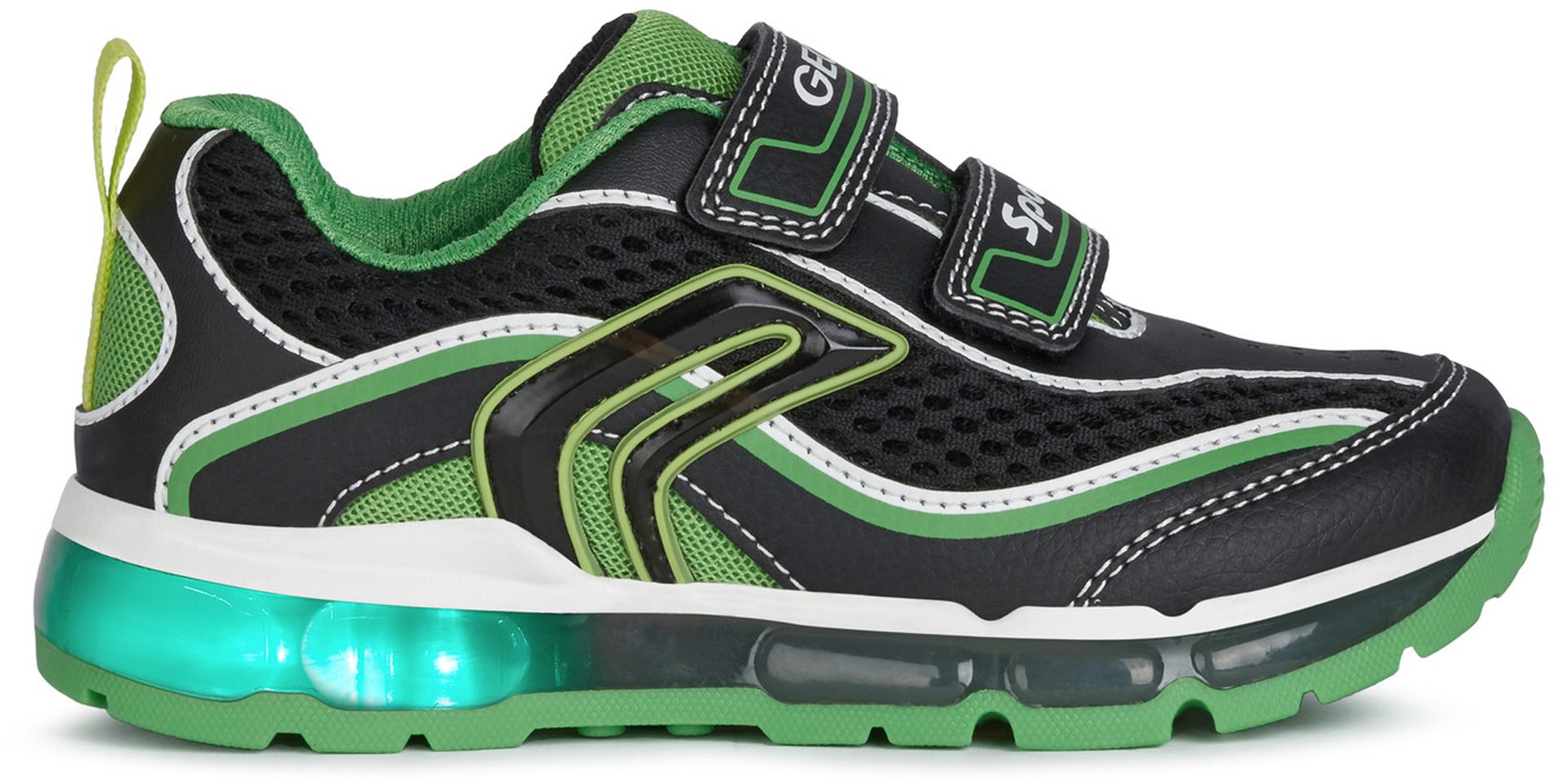 Geox JR Android Black / Green J0244C 014BU C0016 - Boys Trainers ...