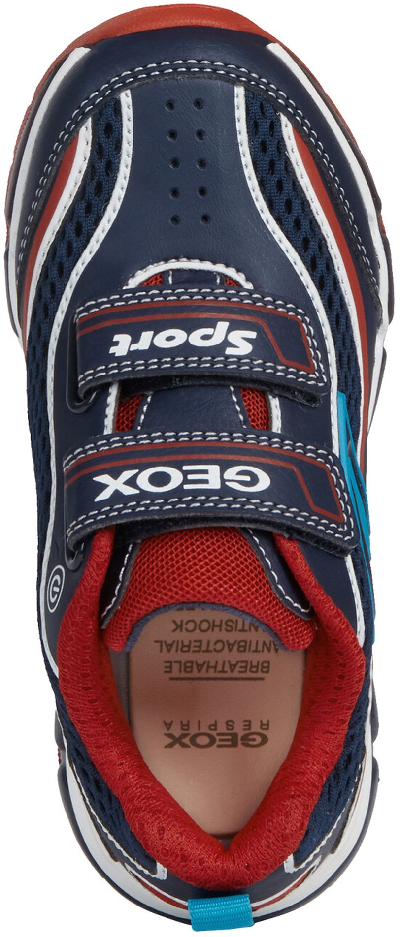 Geox JR Android Navy / Red J0244C 014BU C0735 - Boys Trainers ...