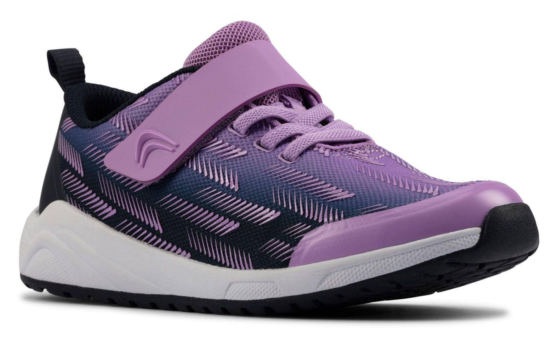 Clarks Aeon Pace Youth Purple 26156429 - Girls Trainers - Humphries Shoes