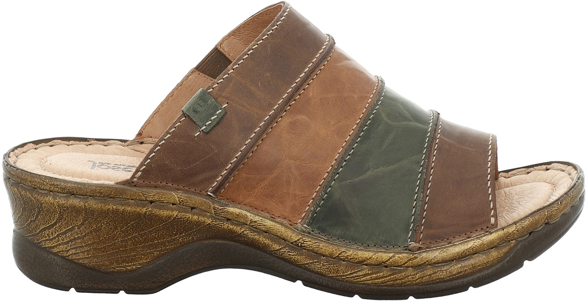 Josef Seibel Catalonia 64 Brandy Multi 56530 95 322 - Mule Sandals ...