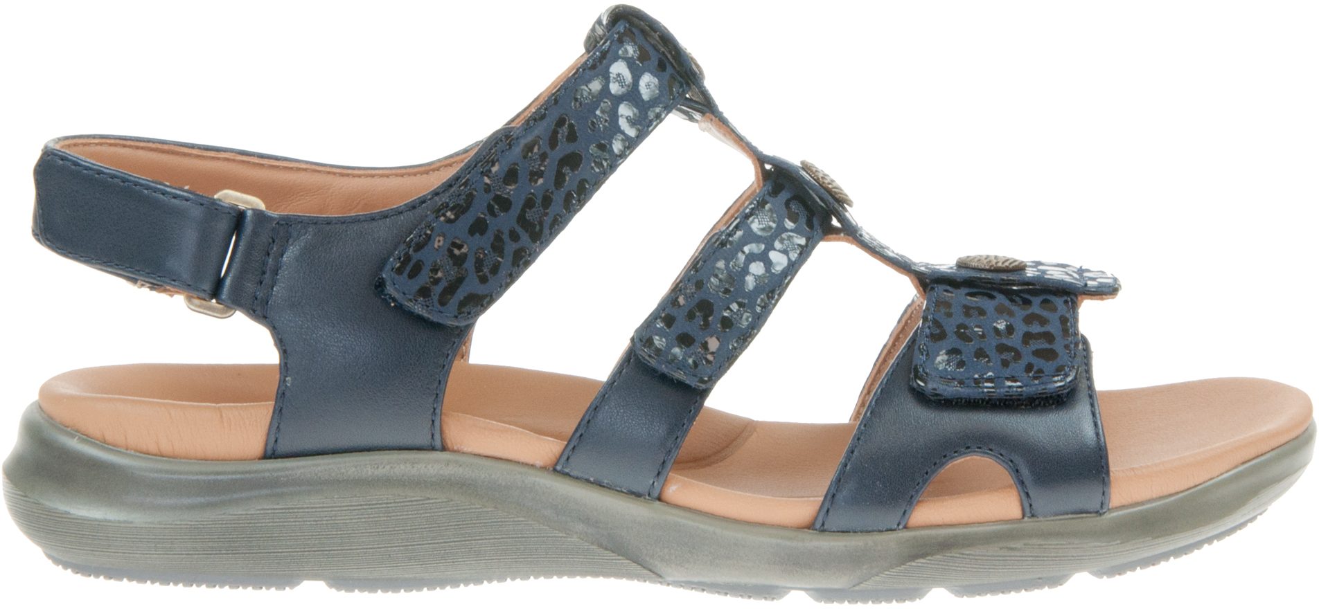 Clarks Kylyn Step Navy Combi 26159181 - Full Sandals - Humphries Shoes