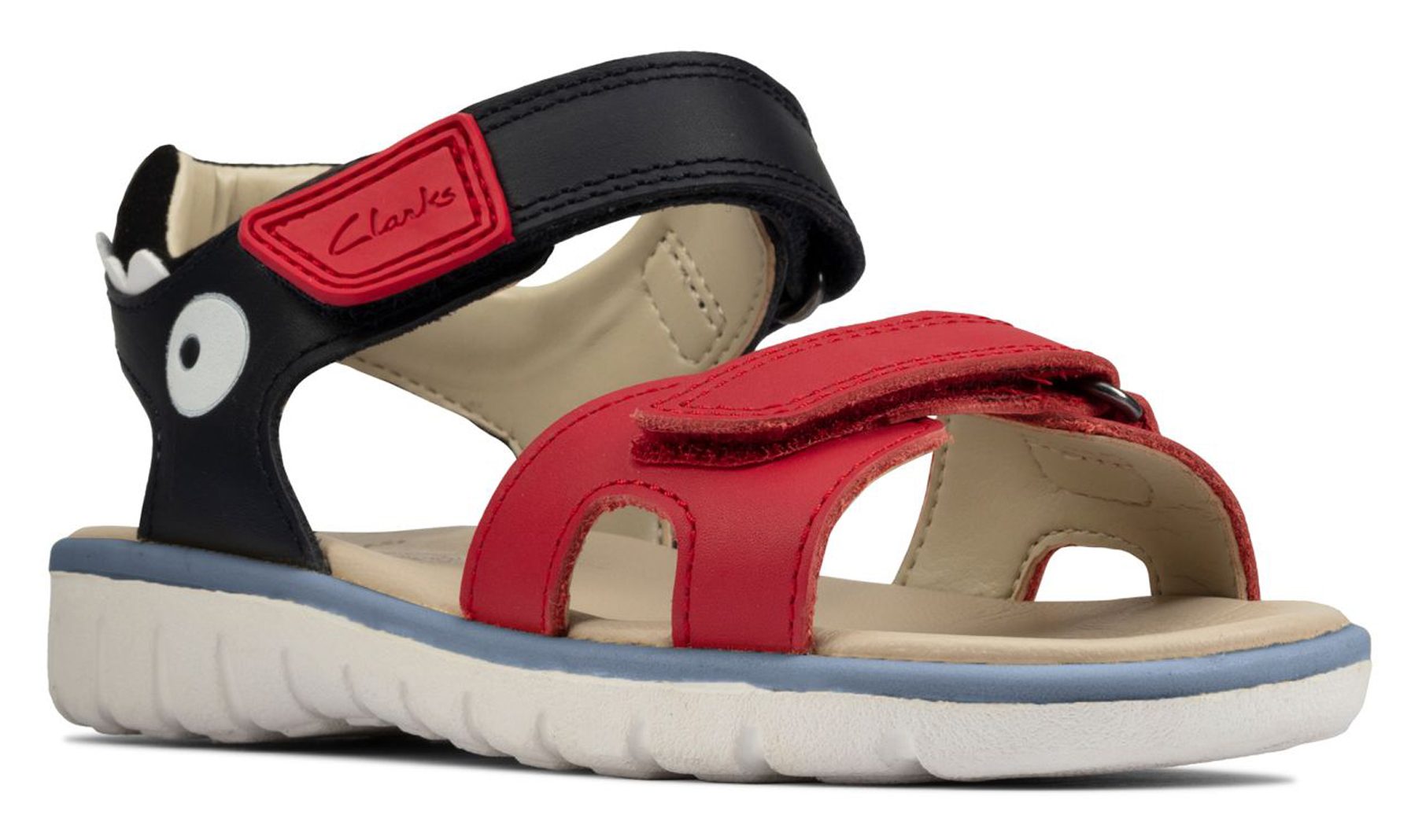 Clarks Roam Scale Toddler Navy / Red Leather 26158380 - Boys Sandals ...