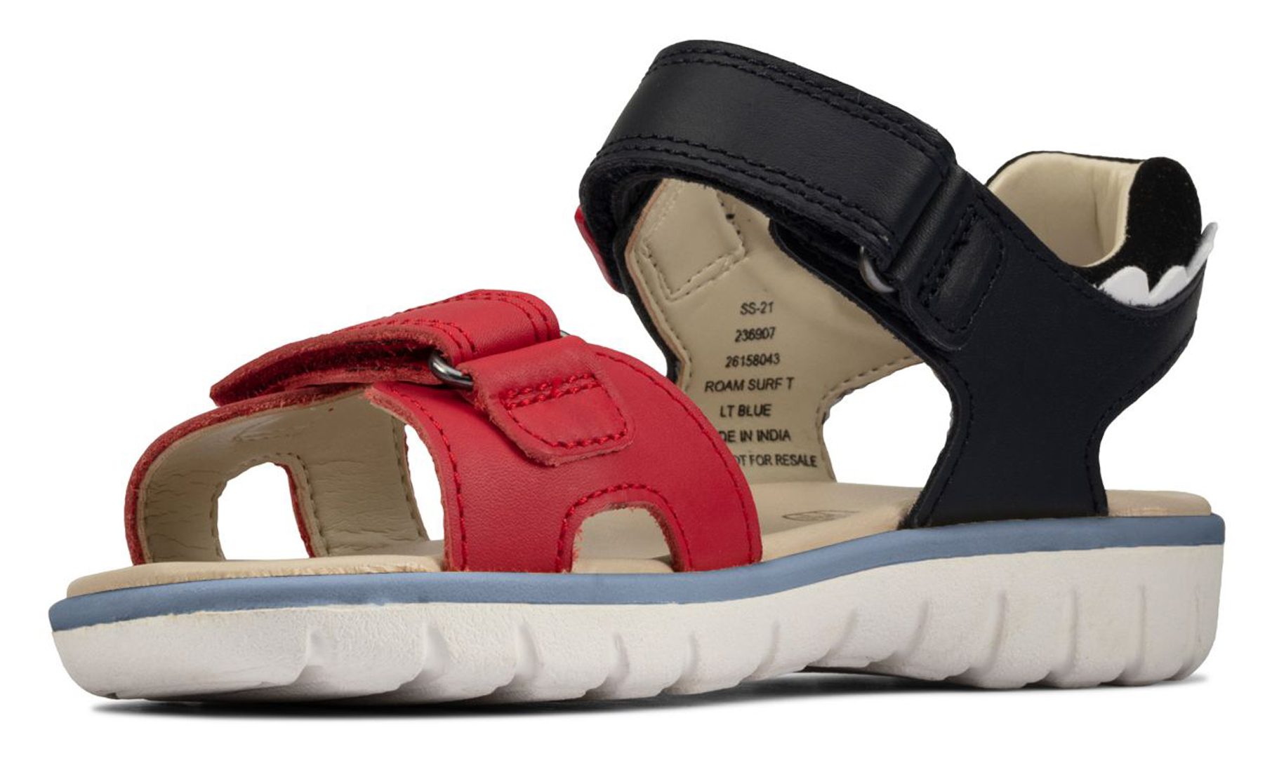 Clarks Roam Scale Toddler Navy / Red Leather 26158380 - Boys Sandals ...