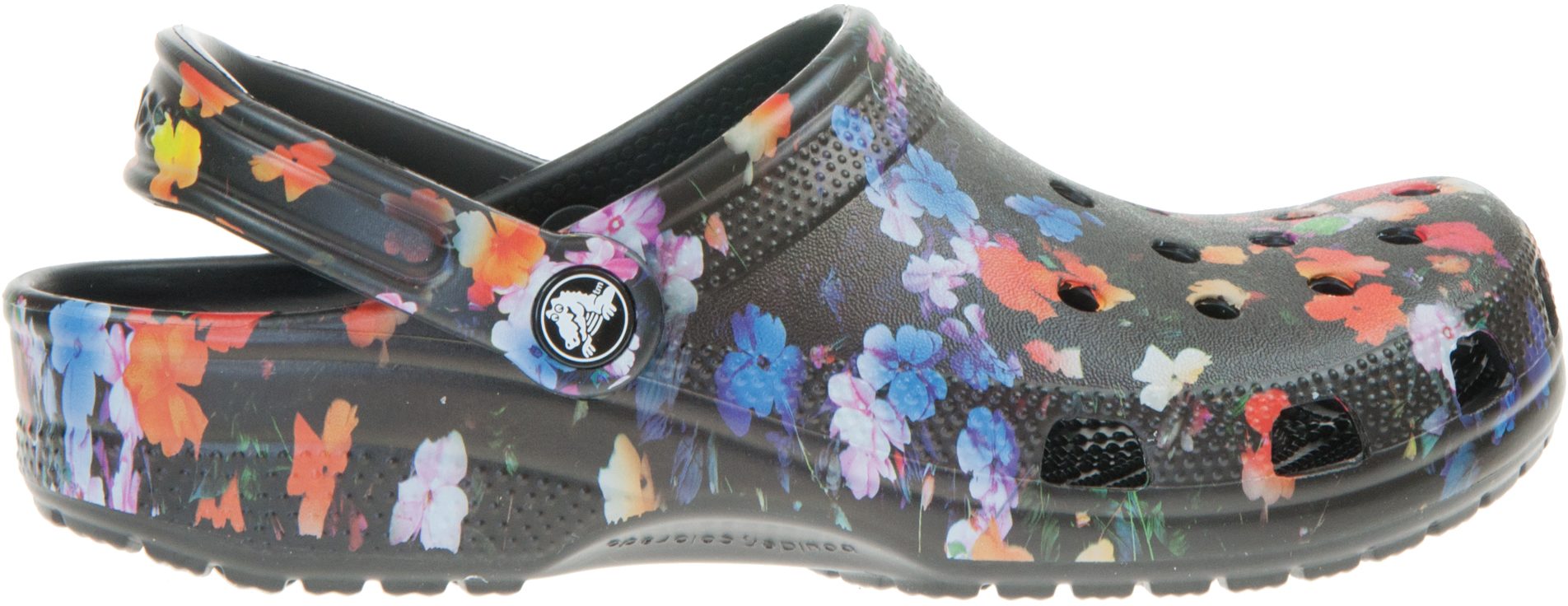 Crocs Classic Printed Floral Clog Black Multi 206376-0C4 - Everyday ...