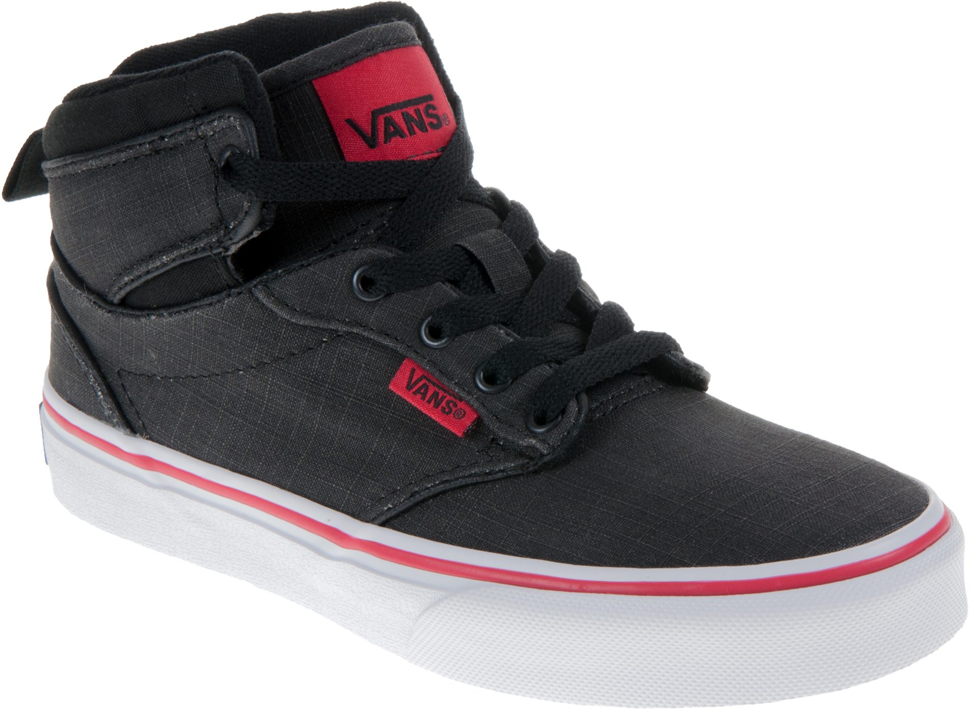 Vans Kids Atwood Hi Black / Red VN0A3 8IWMFT - Boys Boots - Humphries Shoes