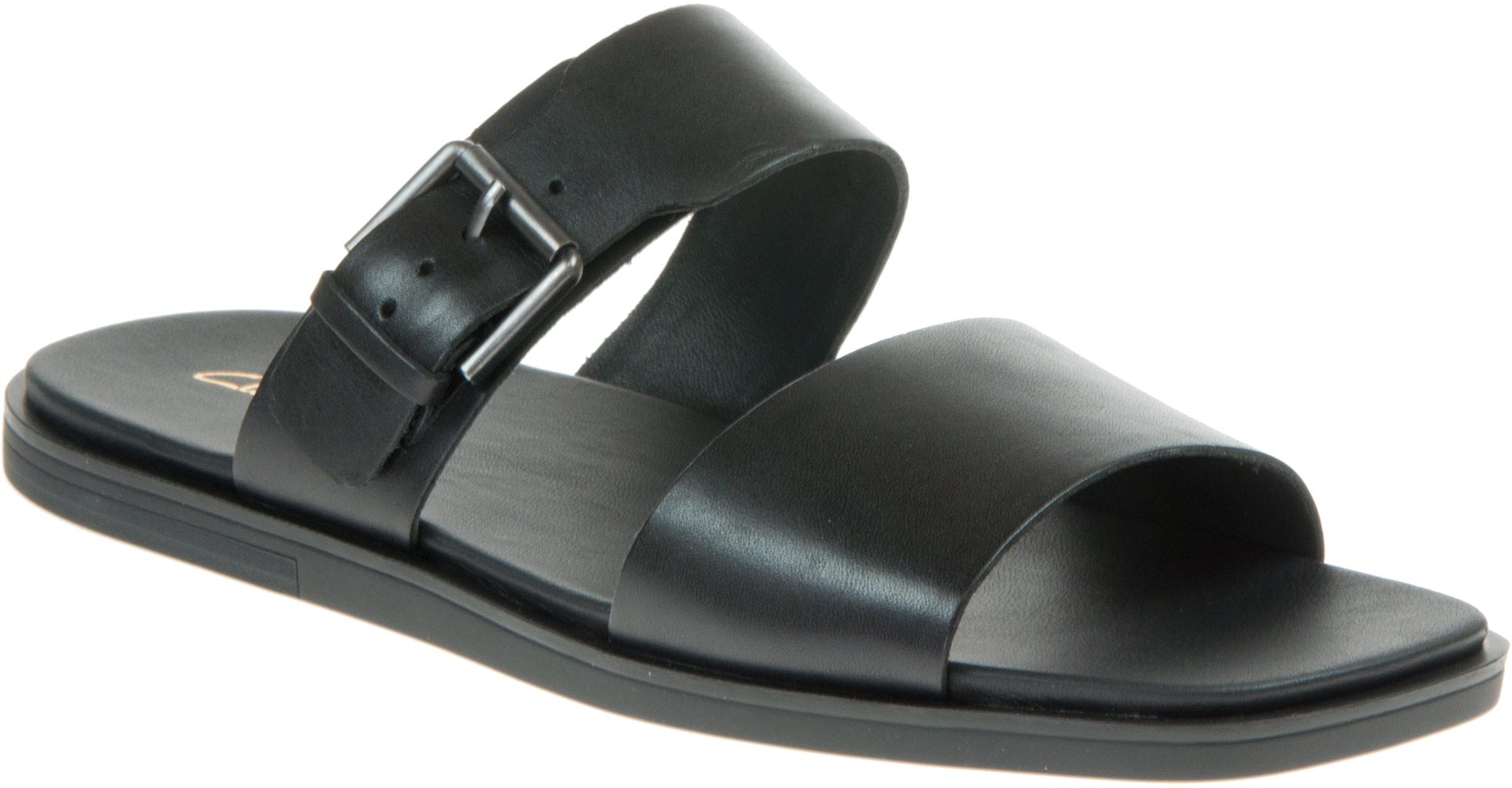 Clarks Ofra Slide Black Leather 26158693 - Mule Sandals - Humphries Shoes