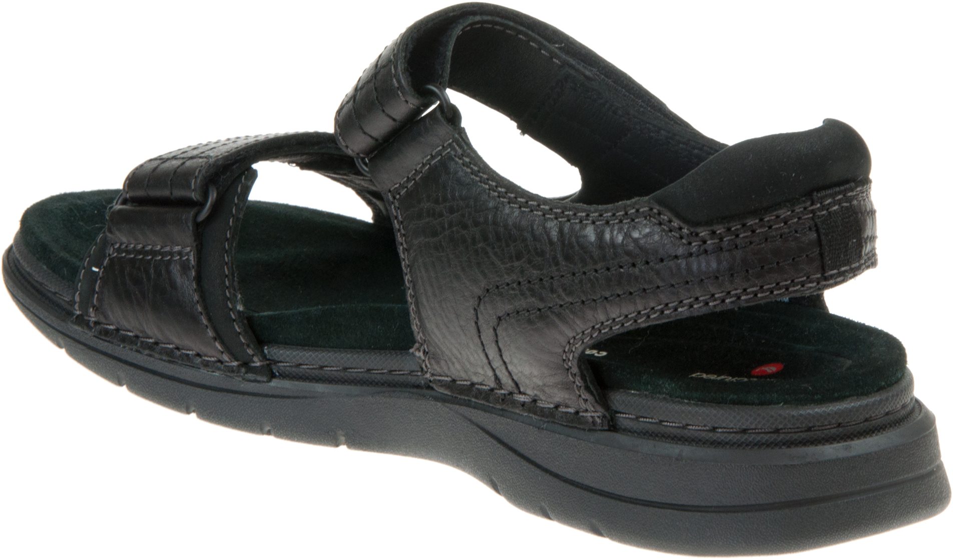 Clarks Nature Trek Black Nubuck 26159760 - Full Sandals - Humphries Shoes
