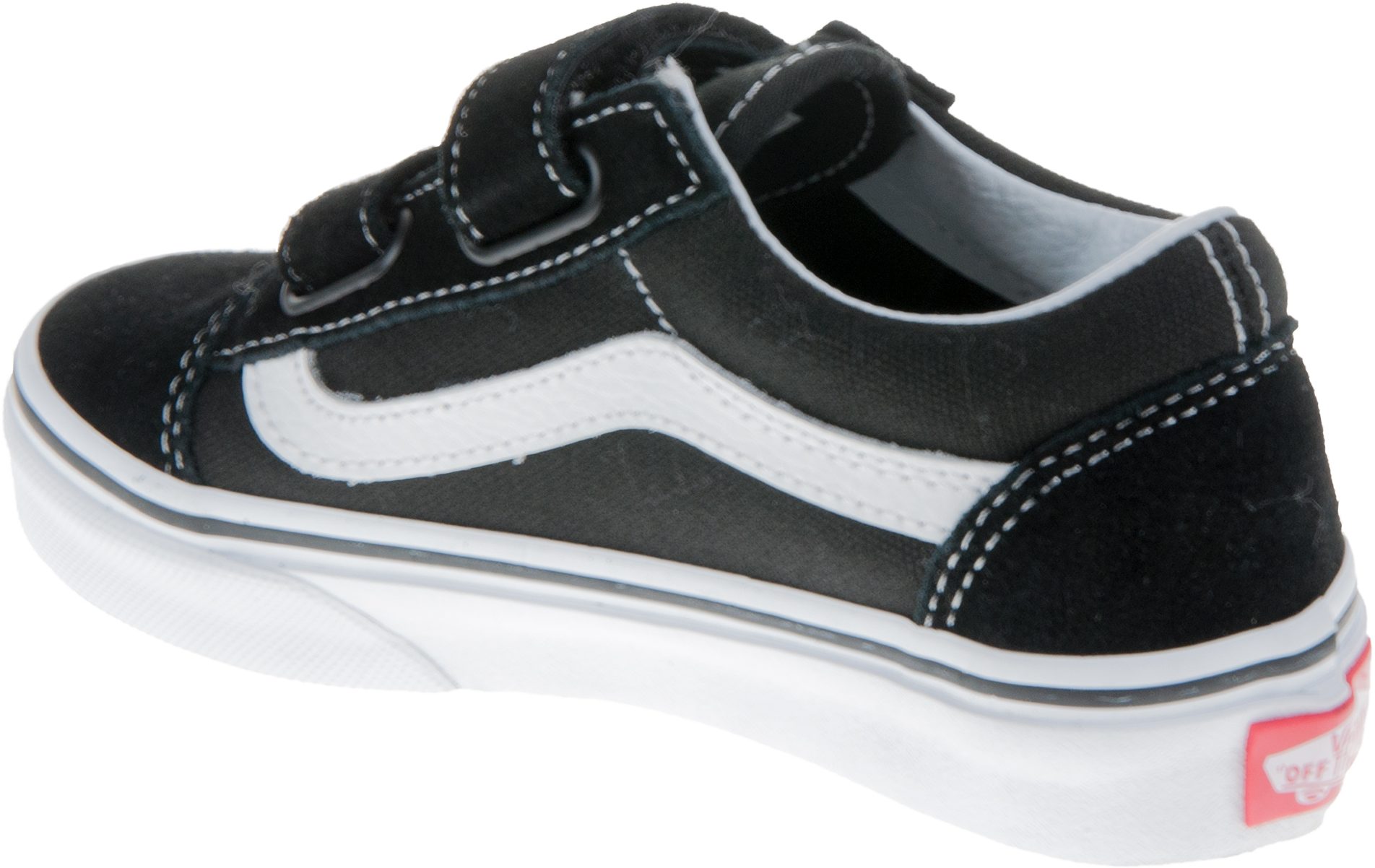 Vans Kids Old Skool Velcro Black / White VN000VHE6BT - Boys Canvas ...