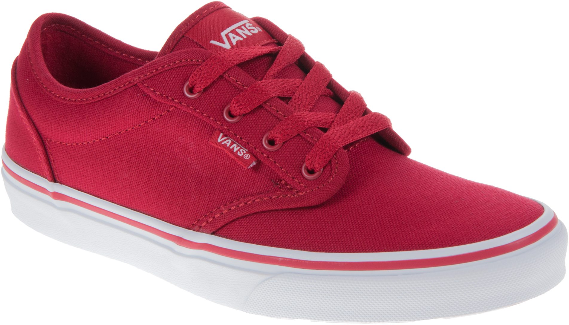 Vans Kids Atwood Red / White VN000 ZNR5GH - Boys Canvas Styles ...