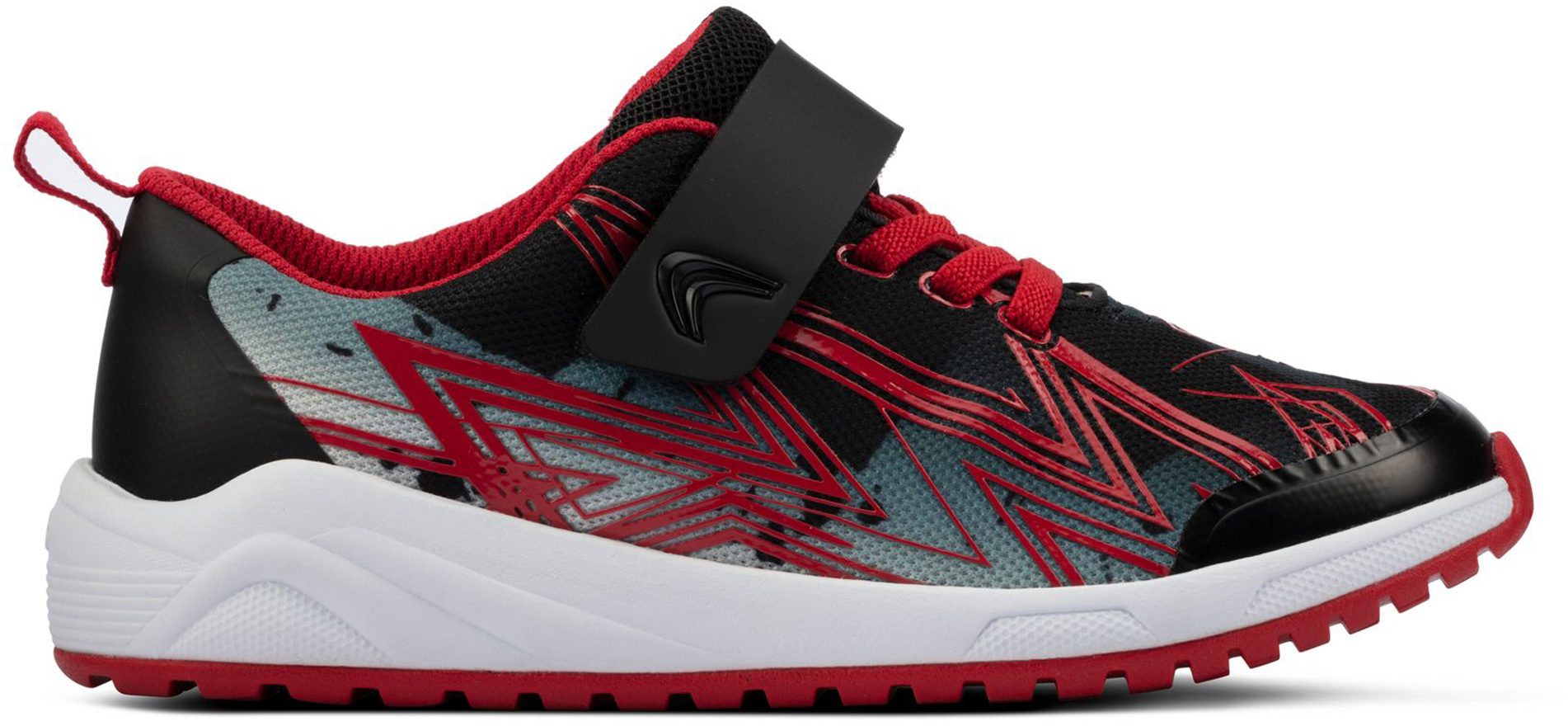 Clarks Aeon Pace Kid Black Combi 26161131 - Boys Trainers - Humphries Shoes