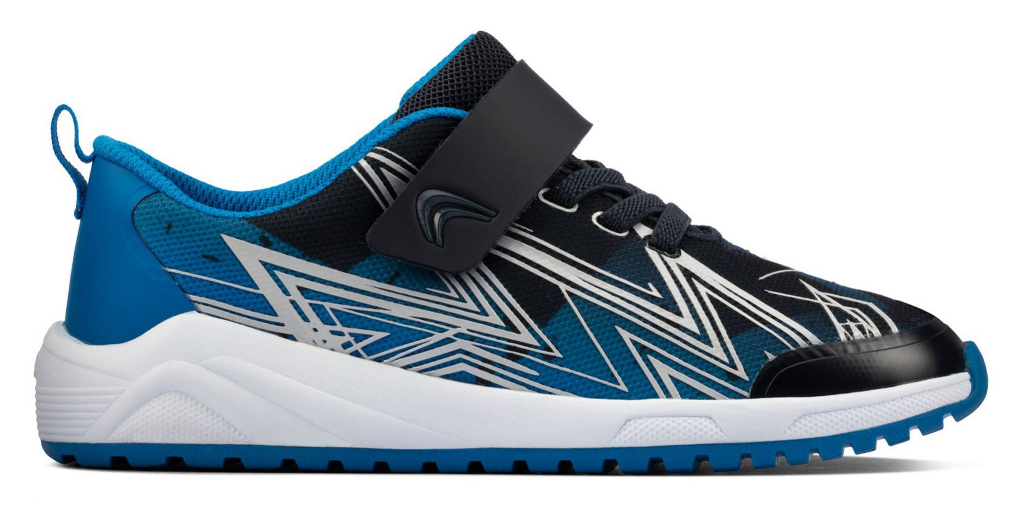 Clarks Aeon Pace Kid Navy Combi 26163242 - Boys Trainers - Humphries Shoes