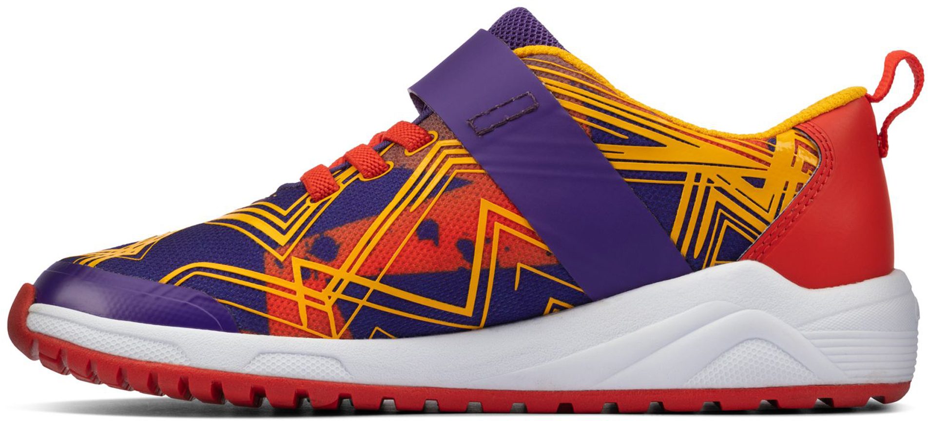 Clarks Aeon Pace Kid Purple Combi 26161135 - Girls Trainers - Humphries ...