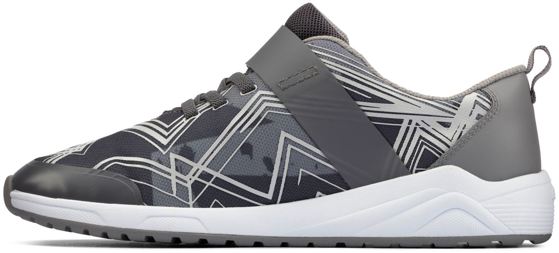 Clarks Aeon Pace Youth Grey Combi 26161133 - Boys Trainers - Humphries ...