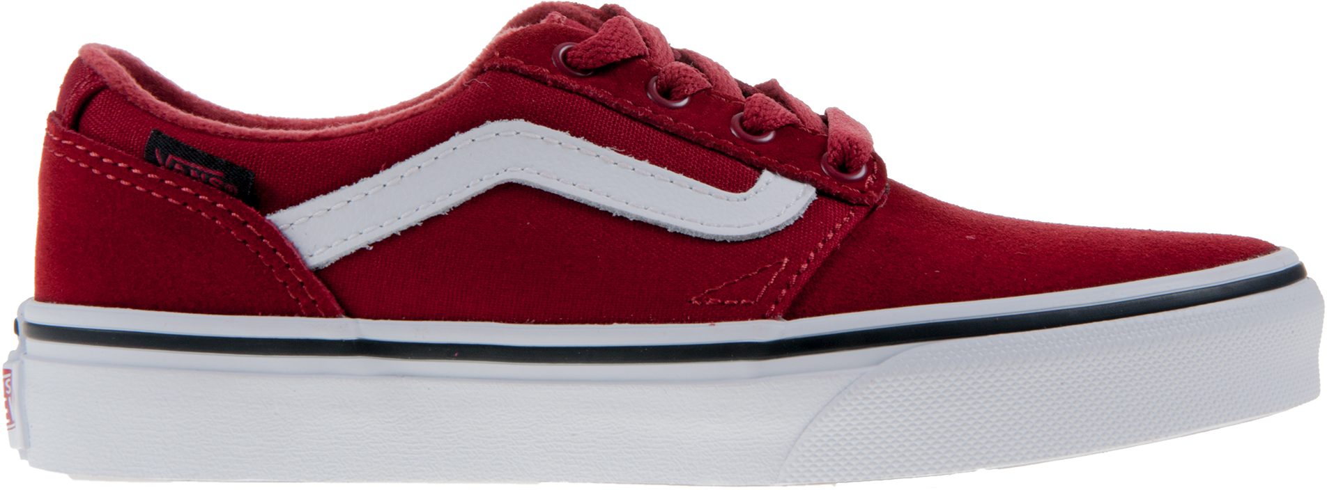 Vans Kids Chapman Stripe Red / Black Suede VN000 18ZK6S - Boys Trainers ...